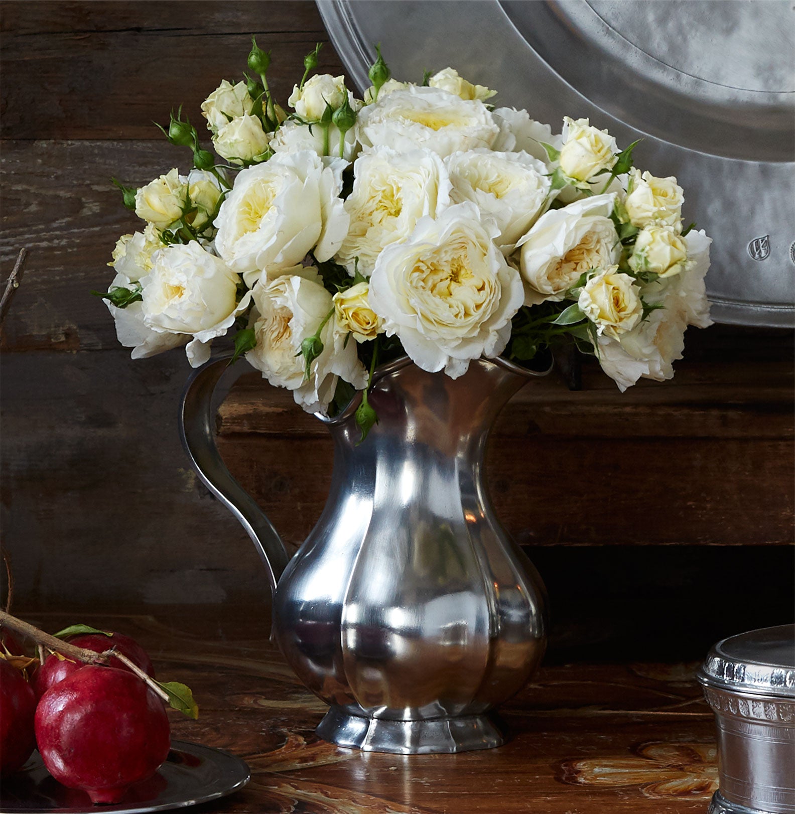 MATCH Pewter Fluted Pitcher Flower Vase 9 Inches High – MATCH • Made in ...