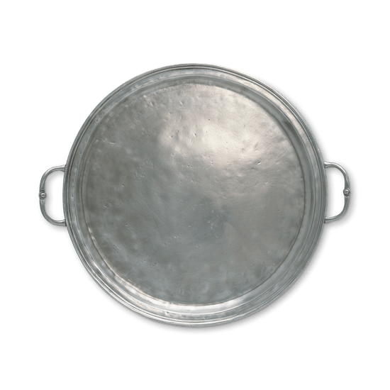 MATCH Pewter Round Tray with Handles
